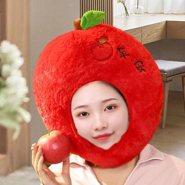APPLE HAT CUTE Novelty Women Girls Costume for Party Performance Fancy ...