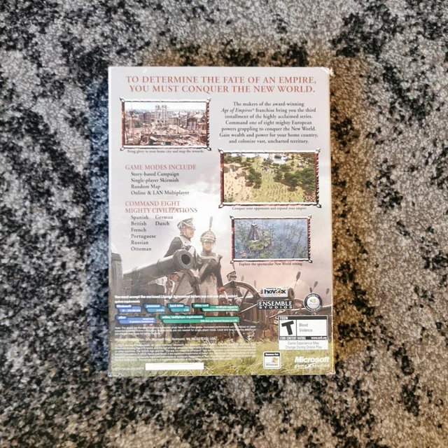 AGE OF EMPIRES III 3-Disc Small Box 100% Complete (PC CD-ROM, 2005) $14 ...