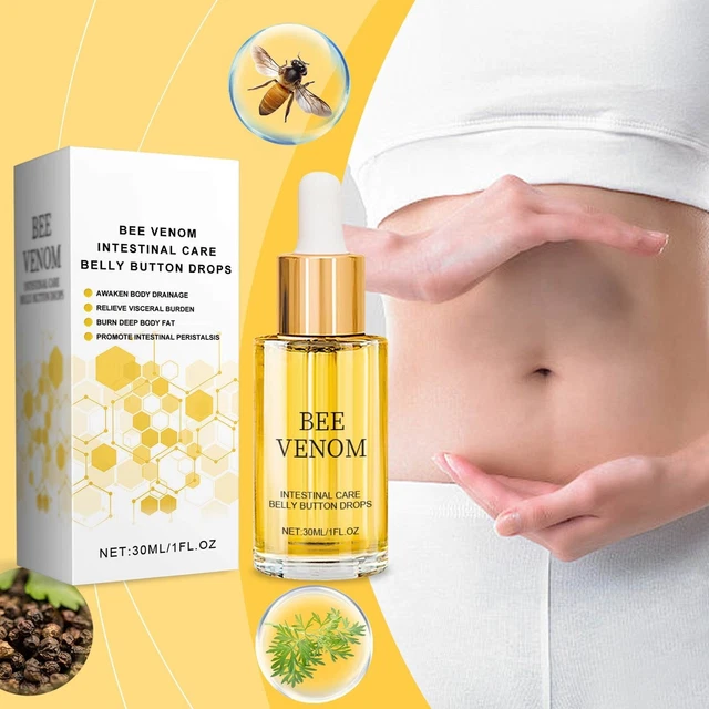 2024 BEE VENOM Intestinal Detox Belly Button Drops Bee Venom Belly ...