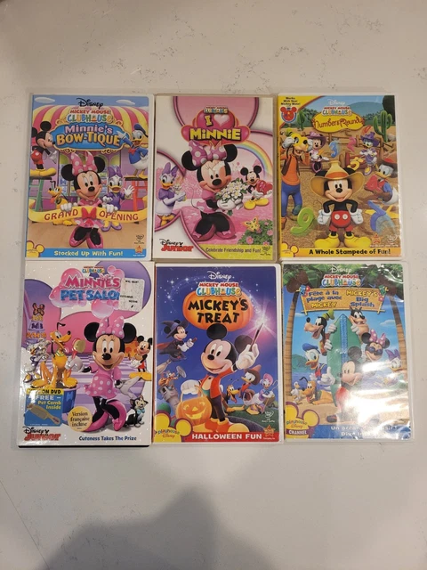 MICKEY MOUSE CLUBHOUSE DVDs Lot Six - Minnie Mouse - Disney $4.99 ...