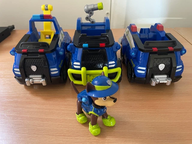PAW PATROL CHASE figure and 3 rescue vehicles £11.12 - PicClick UK