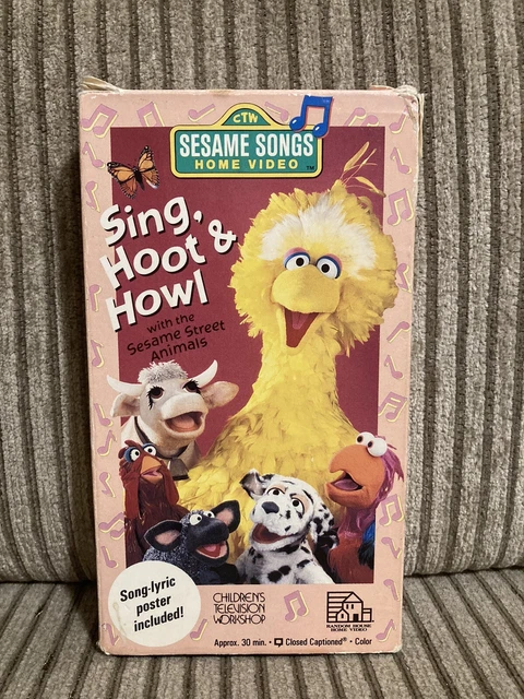 SESAME STREET SING Hoot and Howl VHS Video Tape Big Bird Animal Songs ...