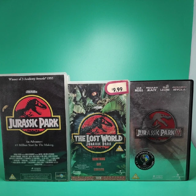 JURASSIC PARK BIG Box VHS Tape Bundle The Lost World Jurassic Park III 3 Tapes £9.99 - PicClick UK