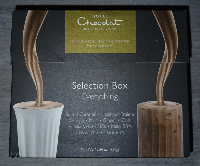 HOTEL CHOCOLAT VELVETISER Hot Chocolate Everything Selection Box - 10x ...