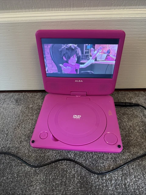 ALBA CDVD7SW 7& Portable DVD Player Pink - no Remote no Power Lead £19. ...