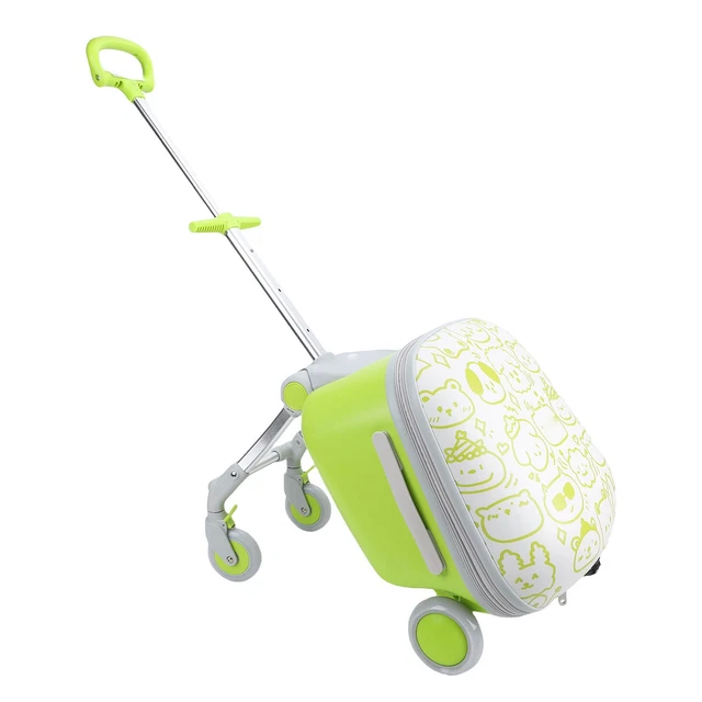 KIDS RIDE ON Suitcase 2 In 1 20 Inch 55L Carry On Travel Luggage ...