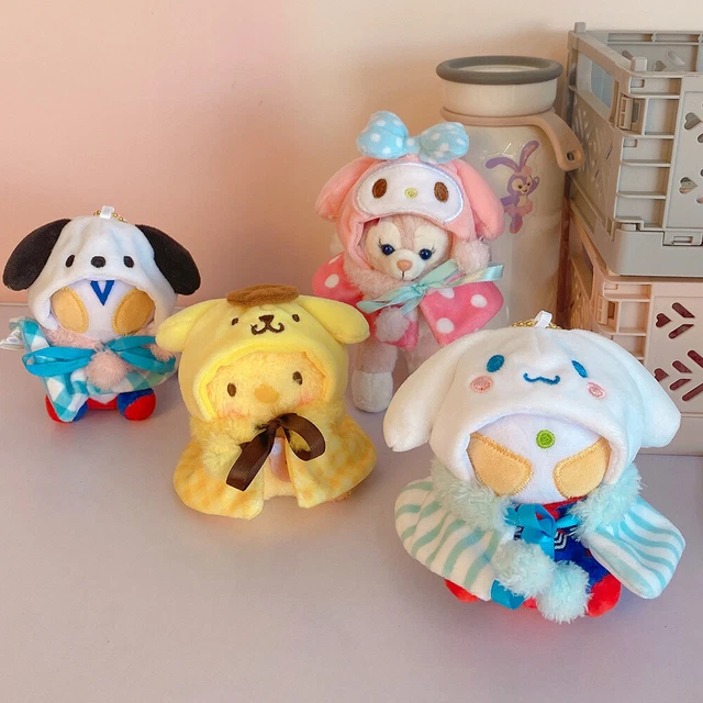 MY MELODY KUROMI Cinnamoroll Hello Kitty Doll Clothes Cloak Pendant Keychain NEW EUR 15,24 ...