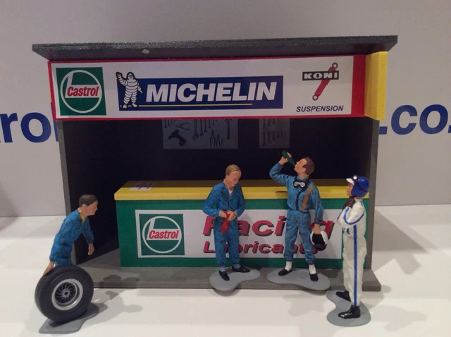 1:32 SCALE CASTROL Pit Hut Building Ninco Scalextric Carrera SCX ...