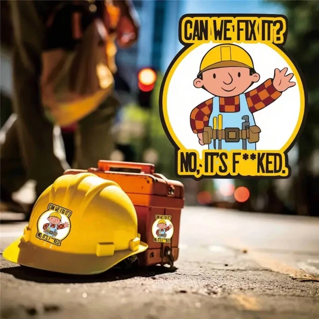 BOB THE BUILDER Waterproof Vinyl Sticker Decal, Funny sticker £3.09 ...