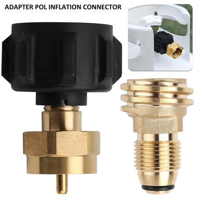PROPANE TANK ADAPTER Refill Shifter Camping Gas Connector Outdoor ...