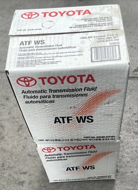 TOYOTA LEXUS SCION atf ws World Standard Transmission Fluid 12qts 00289 ...