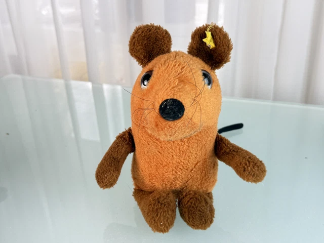 PELUCHE STEIFF ANIMAL collectionneur l'envoi avec la souris 28 cm état ...