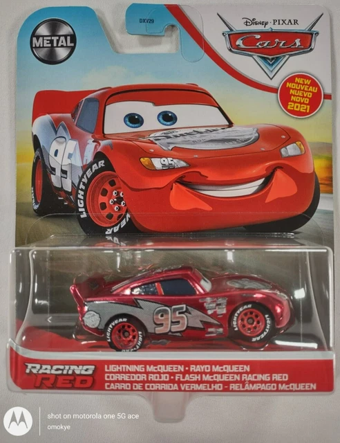 DISNEY PIXAR CARS 2021 RACING RED LIGHTNING McQUEEN Metal £11.38 ...