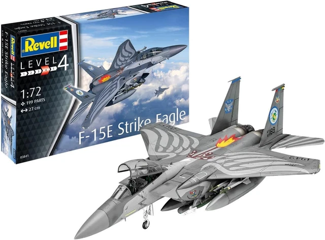 F-15E STRIKE EAGLE 1:72 Fighter Jet Model Kit – Unpainted Display Build ...
