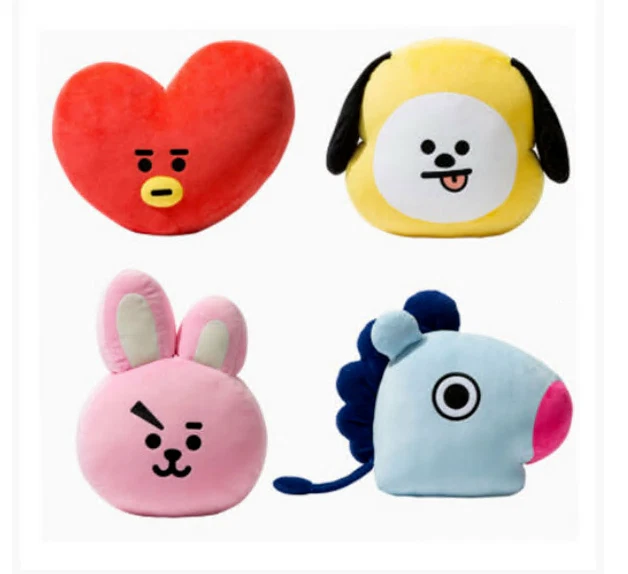 BTS BT21 TATA SHOOKY RJ Pillow Sofa Cushion Doll Pillow Plush Toy SUGA COOKY DE EUR 25,36 ...