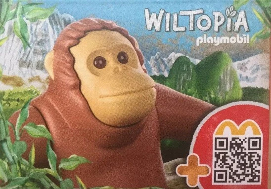 MCDONALDS WILTOPIA PLAYMOBIL Affe ORANG-UTAN Exklusiv Happy Meal Tier ...