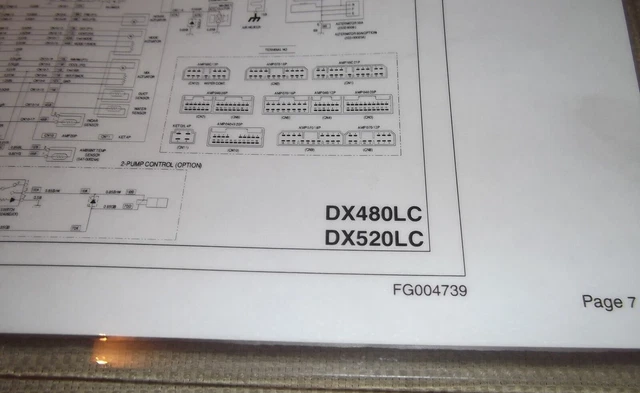 DAEWOO DX480LC DX520LC Électrique Diagramme Schématique Manuel De ...
