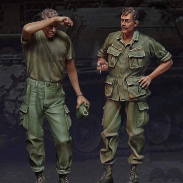 1/35 SCALE VIETNAM War US Soldiers Resin Figure Set Military Miniature ...