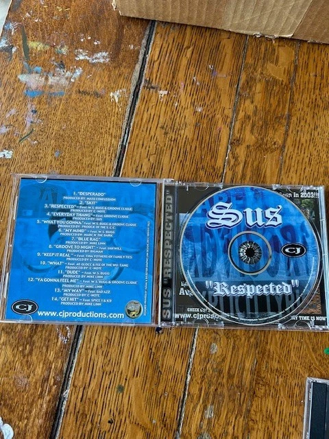 SUS RESPECTED CD Chicano Gangster Rap G-Funk Bad Azz Spice 1 WS Bugg 40 ...