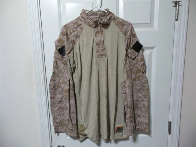 CRYE PRECISION DRIFIRE FROG COMBAT SHIRT USMC DESERT MARPAT LARGE ...