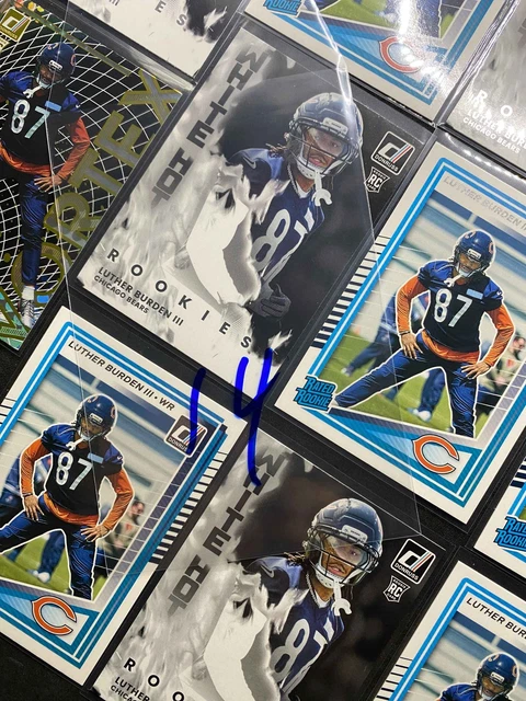 2025 DONRUSS VORTEX Luther Burden III Gold RC Rookie #6 Bears Lots*14 ...