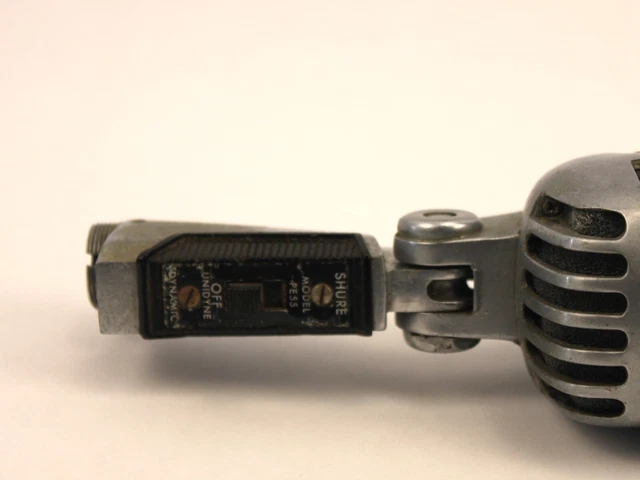 VINTAGE SHURE PE55 Unidyne Dynamic Broadcast Microphone Untested EUR ...