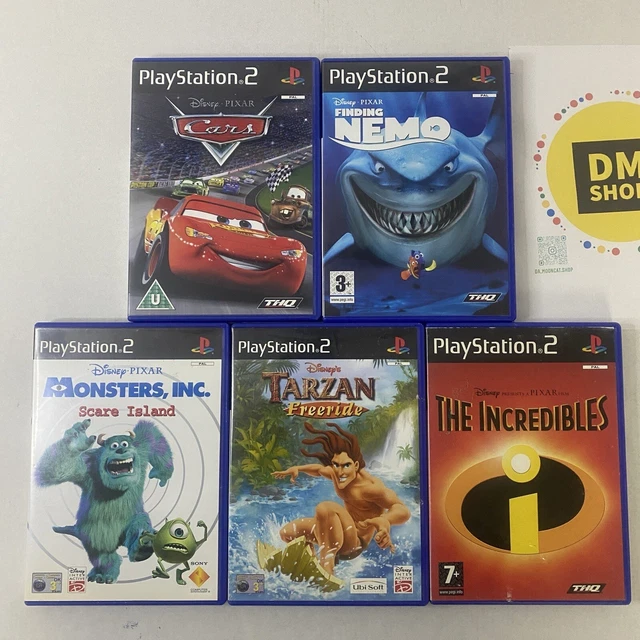 5X PS2 GAMES Disney Pixar Cars, Finding Nemo, Incredibles Tarzan ...