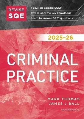 REVISE SQE CRIMINAL Practice 2025-26 Mark Thomas (u. a.) Taschenbuch ...