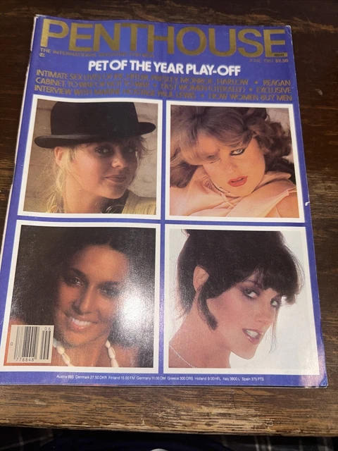 VINTAGE PENTHOUSE ADULT Magazine June 1981 Pet Of The Year Playoff £3. ...