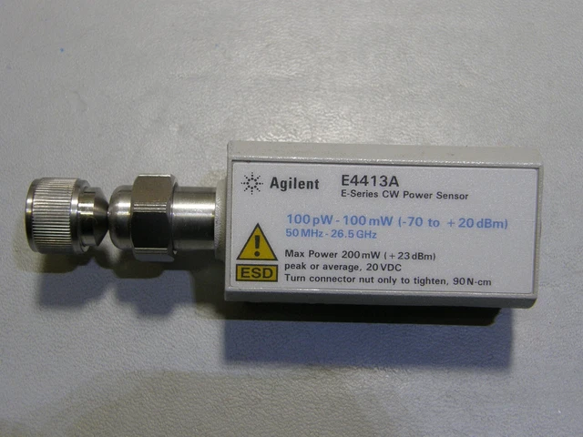 HP AGILENT KEYSIGHT E4413A RF Power Sensor -70 +20 dBm 50 MHz 26.5 GHz ...