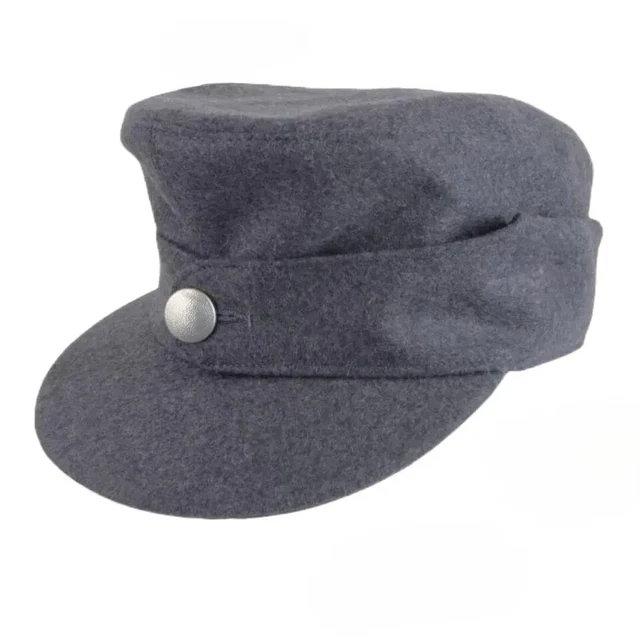 WW2 GERMAN M44 Field Cap Luftwaffe Blue WW2 Handcrafted Repro Hat Peak ...
