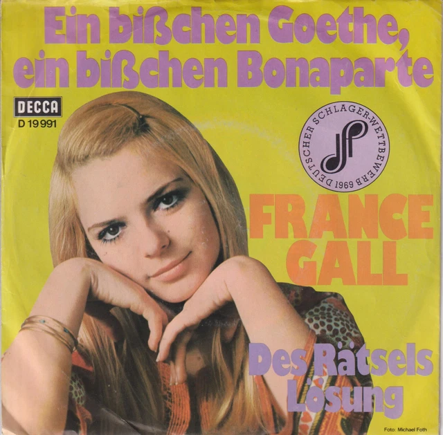 FRANCE GALL RARE SP Allemagne chanté en Allemand EUR 9,90 - PicClick FR