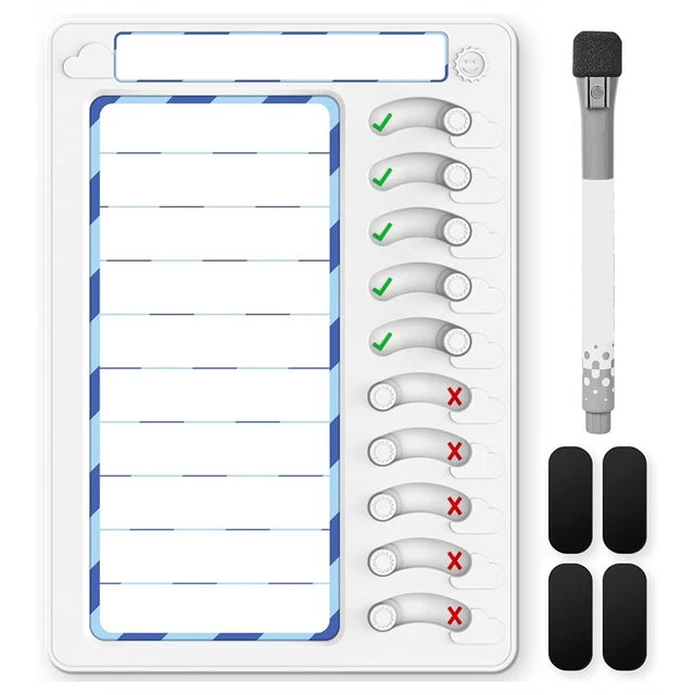 ERASABLE CHORE CHART for Kids for Kids to Do List Routine Task ...
