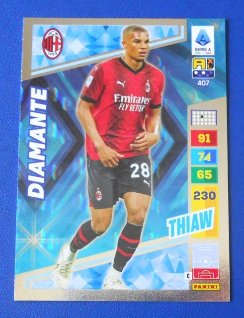 CARD PANINI CALCIATORI Adrenalyn Xl 2023-24 2024 #407 Thiaw - Milan EUR ...