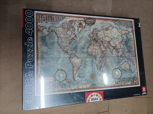 PUZZLE 4000 EDUCA - El Mundo Mapa Politico 136 X 96 Cm Nuevo Precintado ...