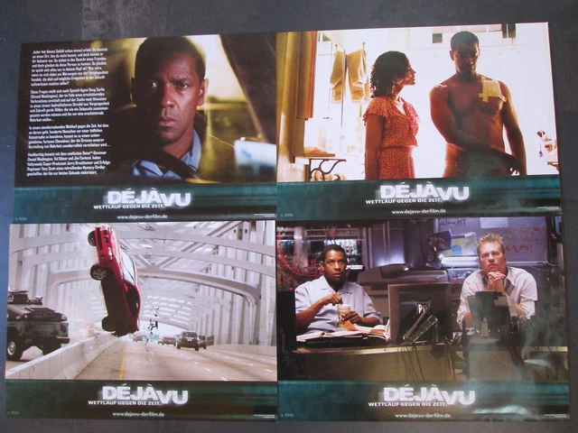 DEJA VU - 8 Aushangfotos - Denzel Washington, Jim Caviezel, Val Kilmer ...