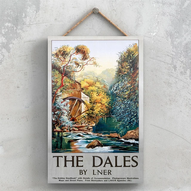 THE DALES BY Lner Original National Railway Poster On A Plaque Vintage ...