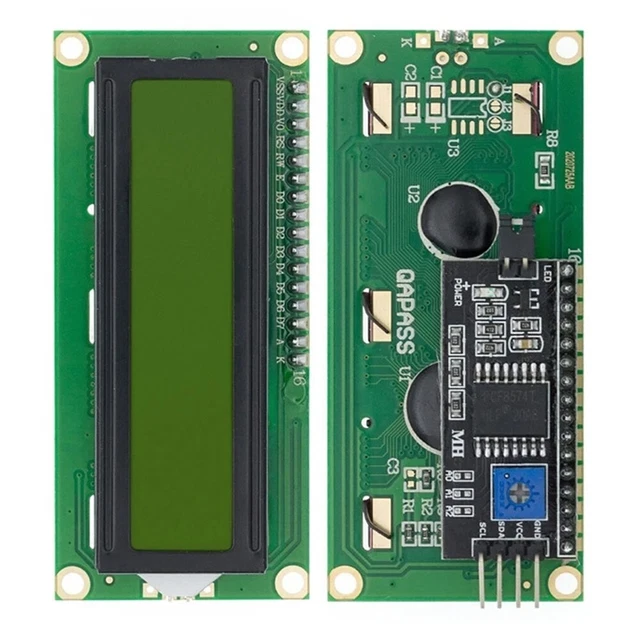 SCUDO MODULO LCD blu giallo verde 1602 con retroilluminazione ... SCUDO MODULO LCD blu giallo verde 1602 con retroilluminazione ...