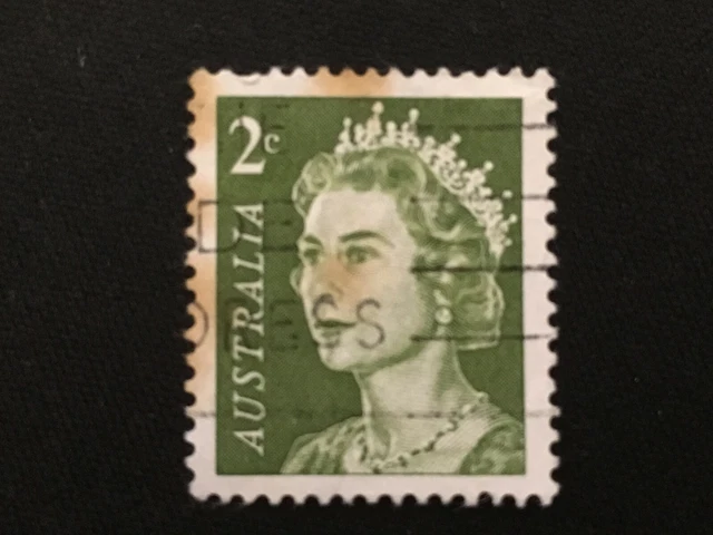 1966 AUSTRALIA DECIMAL Definitives Queen Elizabeth Ii 2C Yellow Green ...