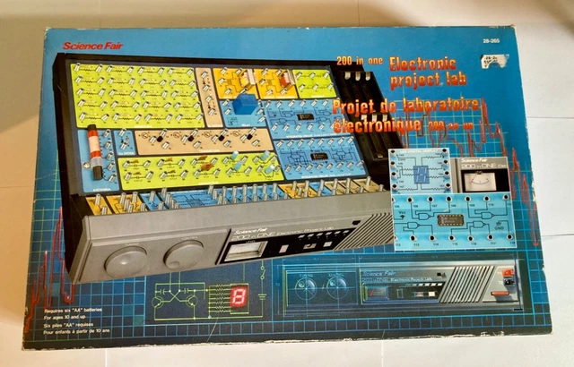 RADIO SHACK ELECTRONIC Project Lab 200 in One Kit 28-265 Science Fair ...
