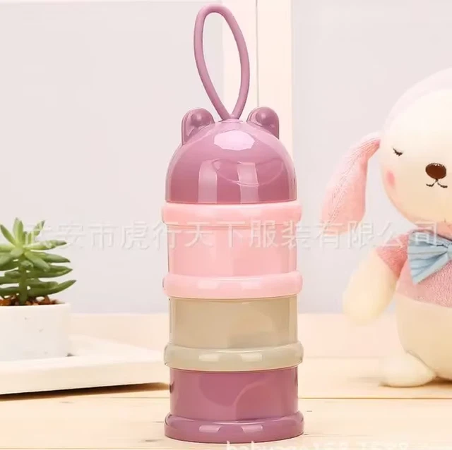 3 LAYER FROG Style Portable Baby Food Storage Box Essential Cereal ...