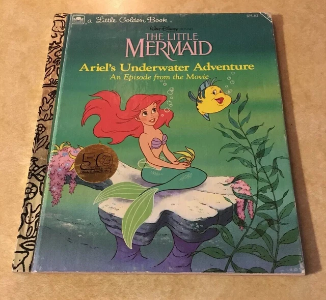 A LITTLE GOLDEN Book Little Mermaid Ariel's Underwater Adventure 1989 ...