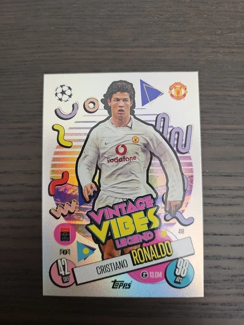 TOPPS MATCH ATTAX 2024/25 - Vintage Vibes Legend Cristiano Ronaldo £3.04 - PicClick UK