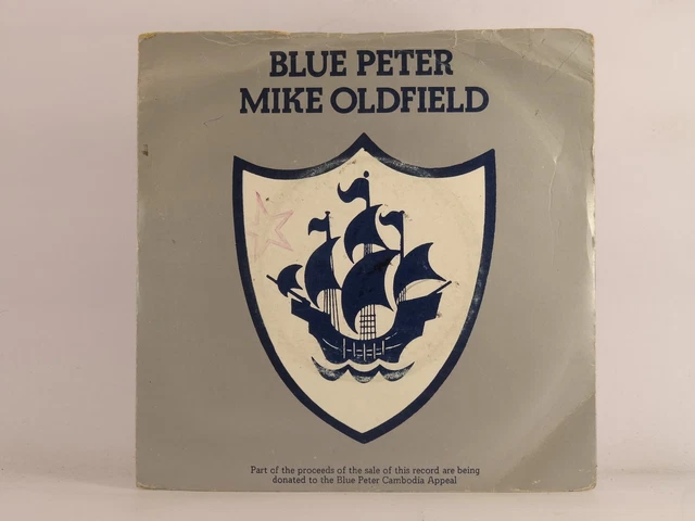 MIKE OLDFIELD BLUE PETER (93) 2 pistes 7 pouces manche photo unique ...