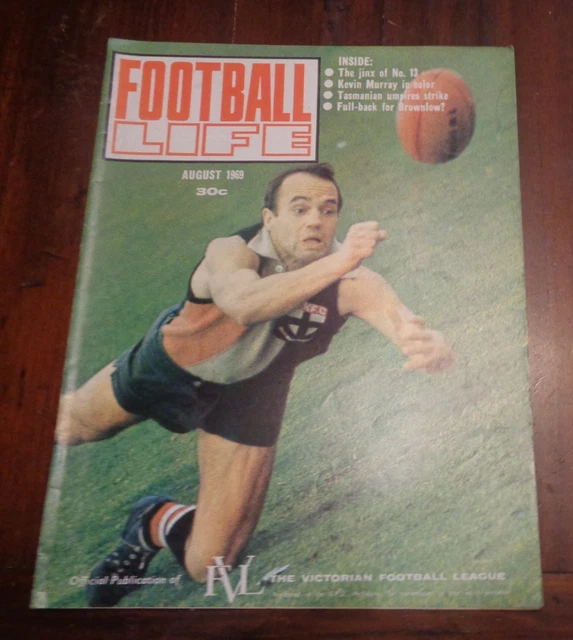 VFL FOOTBALL LIFE Magazine 1969 August $24.95 - PicClick AU