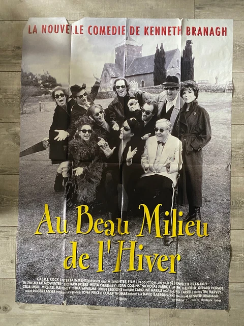 ANCIENNE AFFICHE DE Cinéma 1995 Au beau milieu de l'hiver 157x115 EUR 10,00 - PicClick FR