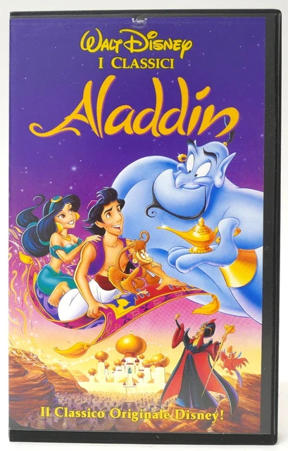 RARE! ALADDIN WALT Disney I Classici Italian Video VHS Tape PAL Signal ...