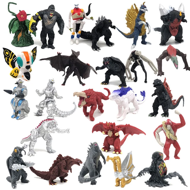 24STK GODZILLA FILM Figuren Kong Mothra Shimo Ghidorah Skar King ...