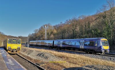 RAILWAY PHOTO CLASS 150 DMU 6x4 Scotrail Class 170 at Dore & Totley ...