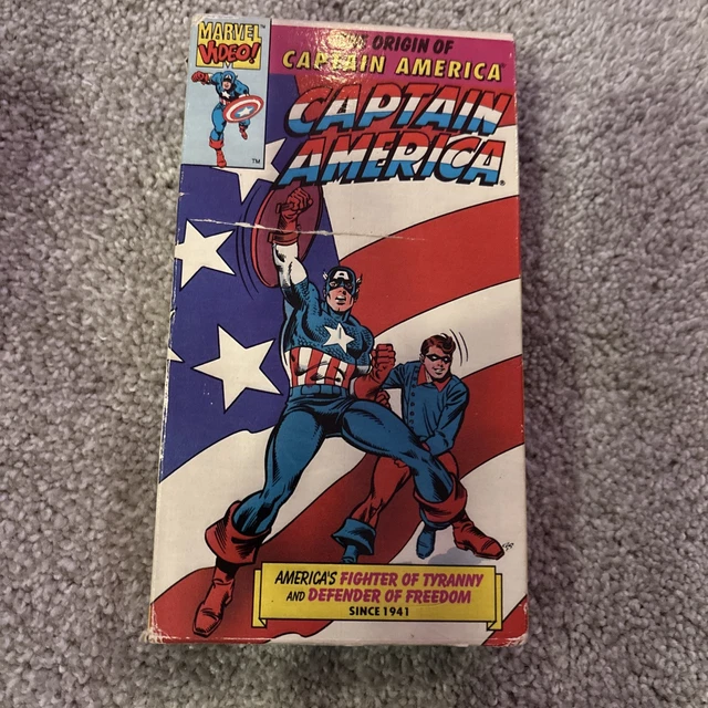 CAPTAIN AMERICA THE Origin Of Captain America VHS Tape 1991 Marvel ...